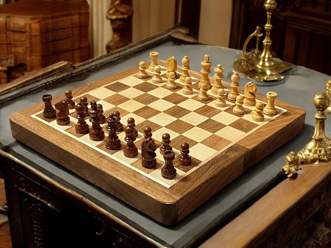 10 Inch Magnetic Hand Made Folding Chess Set